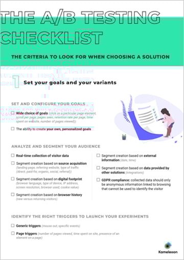 Thank you for having downoladed our A/B testing checklist