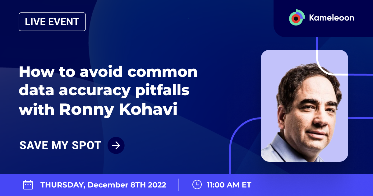 How to avoid common data accuracy pitfalls with Ronny Kohavi | Kameleoon